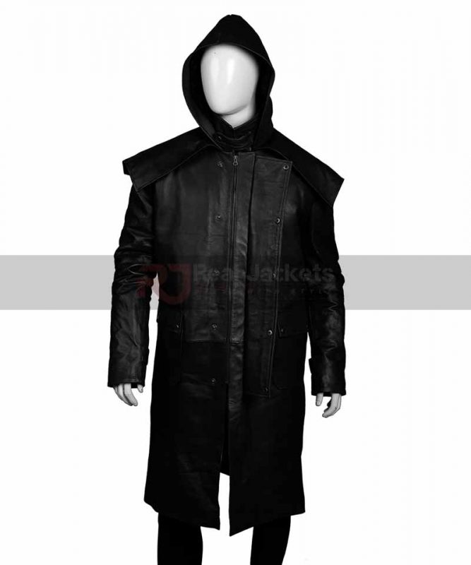 Horse Riding Stockman Coat | Men Black Leather Coat - RJackets